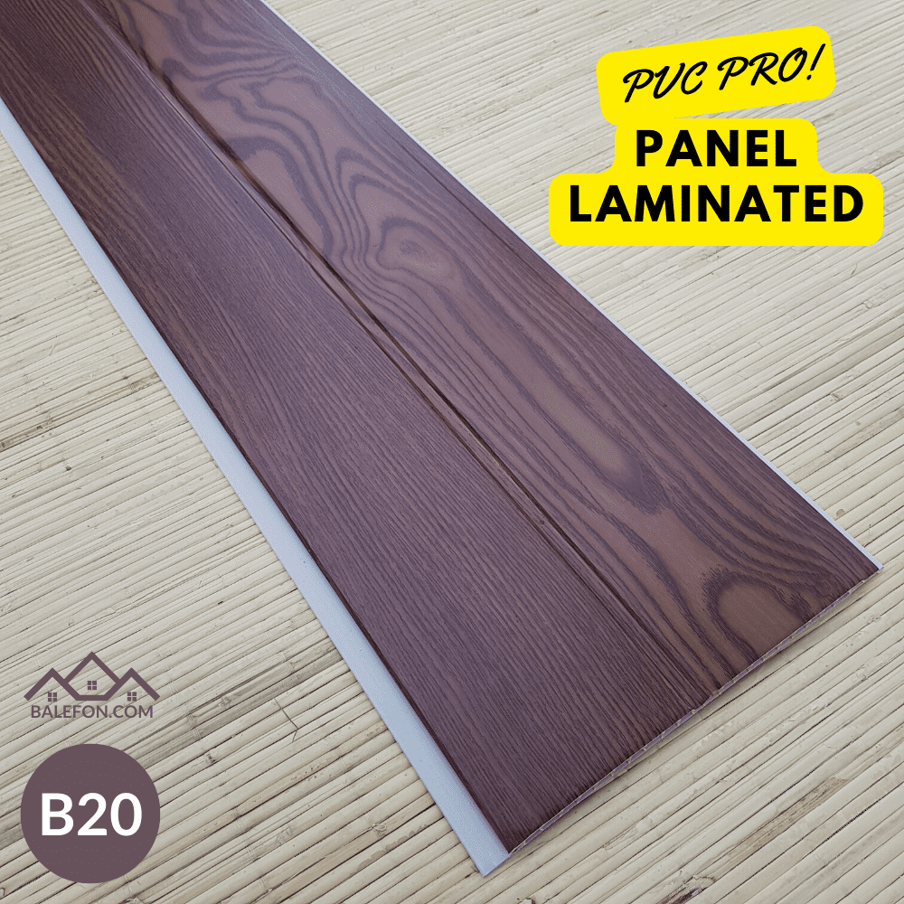 B20 PVC Laminated Kayu Coklat Tua | Balefon | Distributor Plafon PVC ...